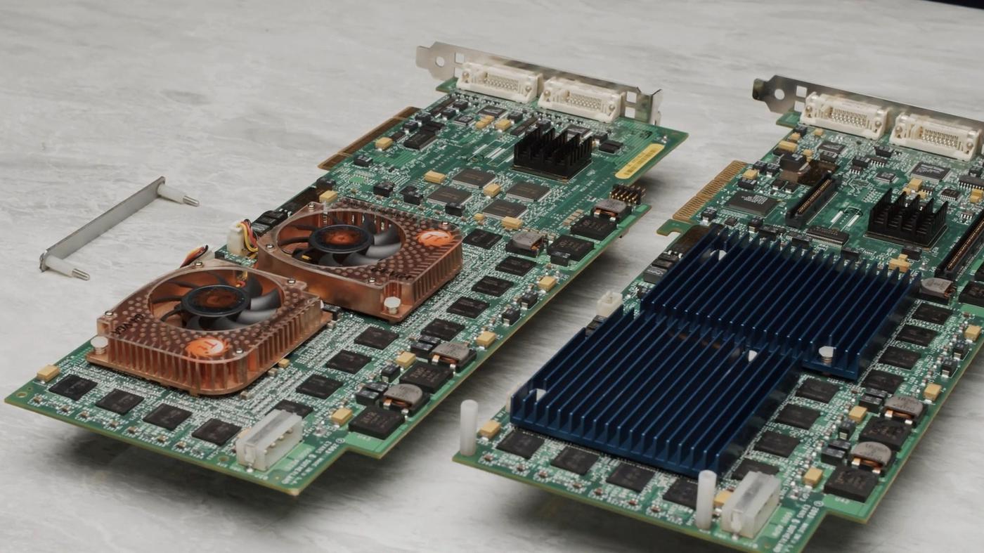 Оказывается, в 2004 году существовала видеокарта на двух платах с ...