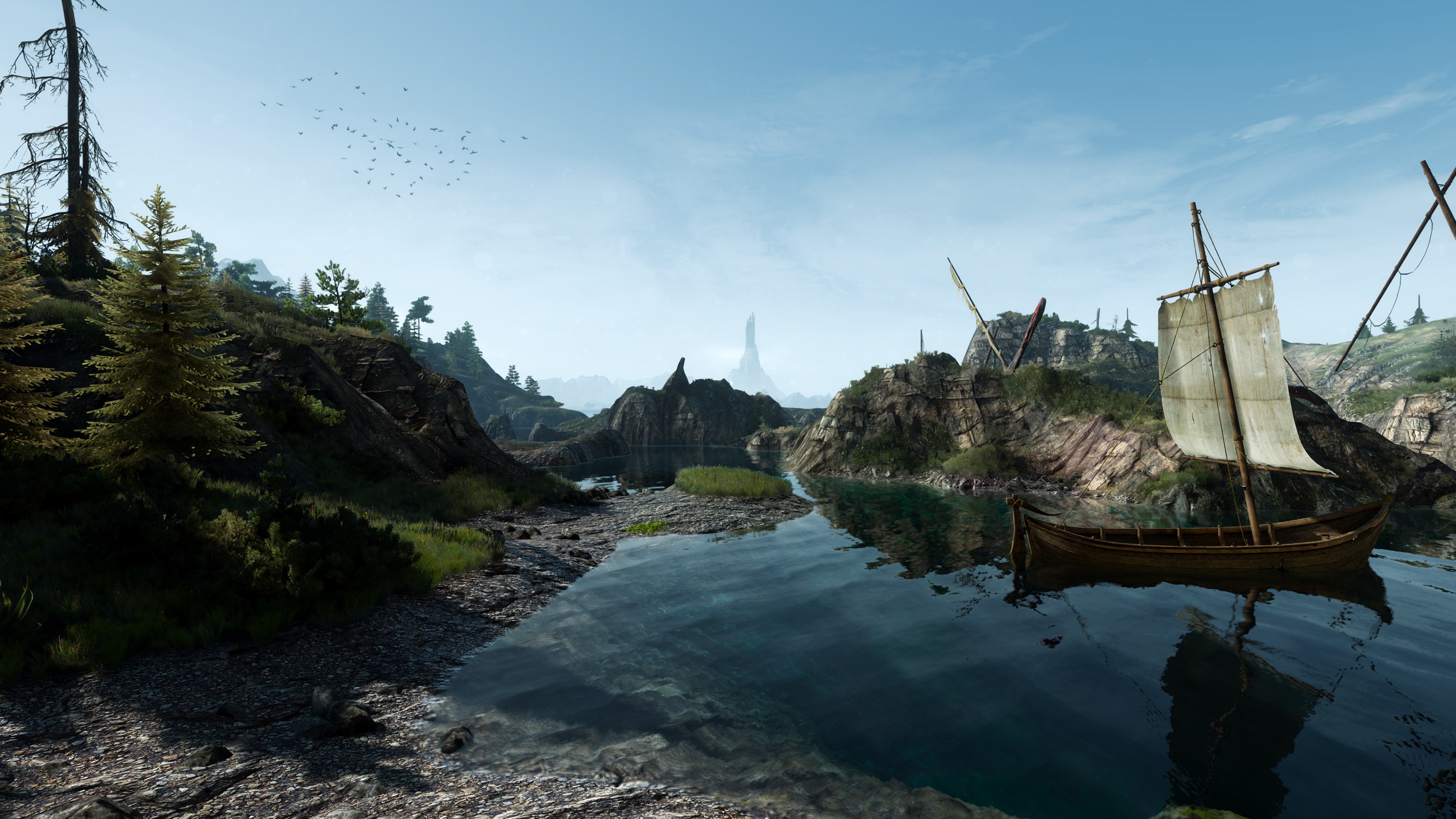 Качество воды в ремастере The Witcher 3 улучшили с трассировкой и без