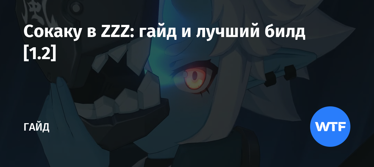 Сокаку в ZZZ: гайд и лучший билд [1.2] | WTFTime.ru