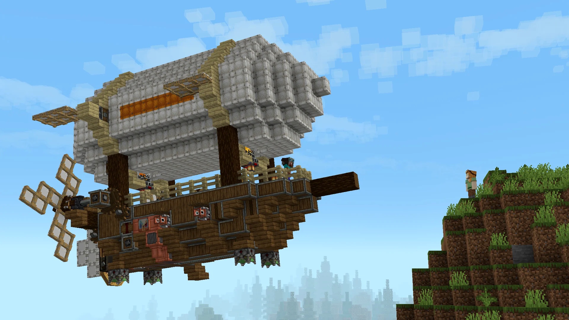 Теперь в Minecraft можно строить самолеты, джипы и летучие корабли ...